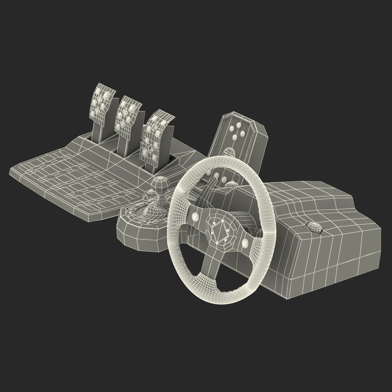3d logitech g25 racing wheel