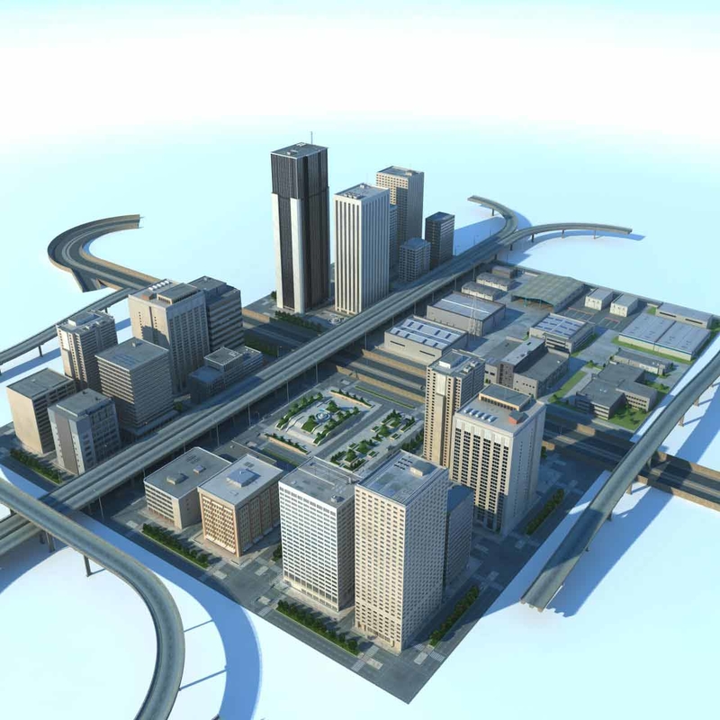 city big cityscape highways max