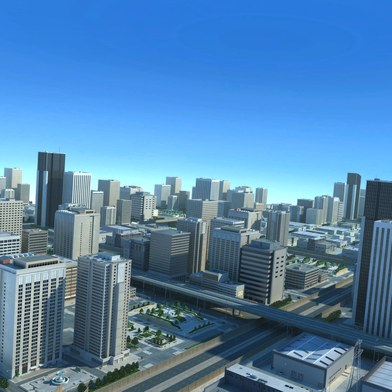 city big cityscape highways max