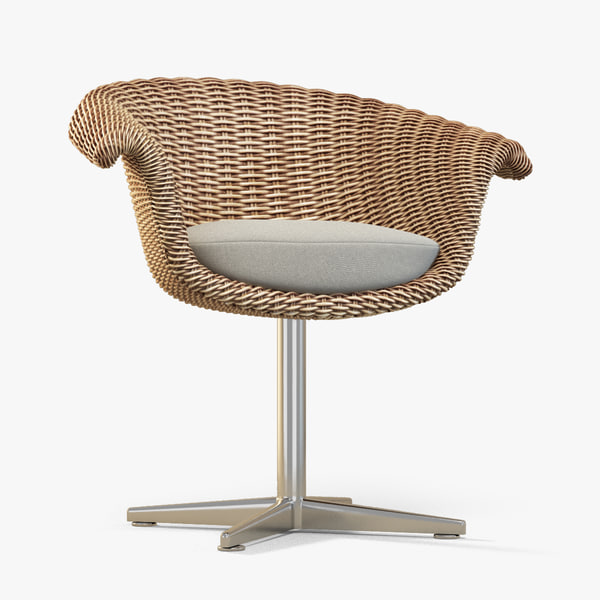 wicker chair 3d model