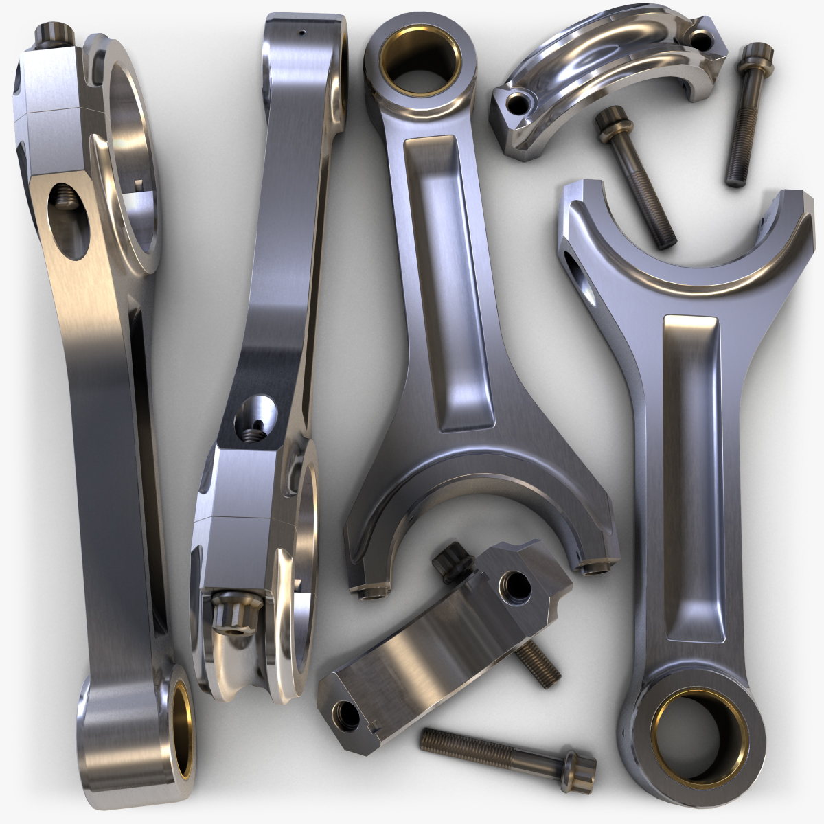 3d model of piston assembly