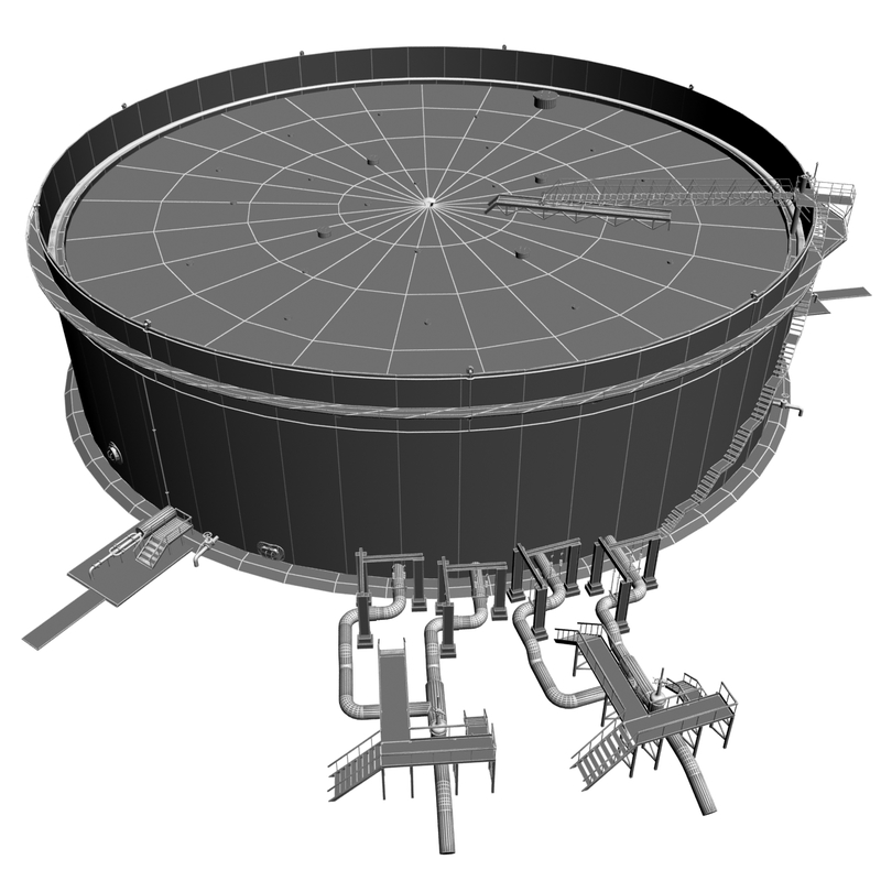 oil tank 3d max