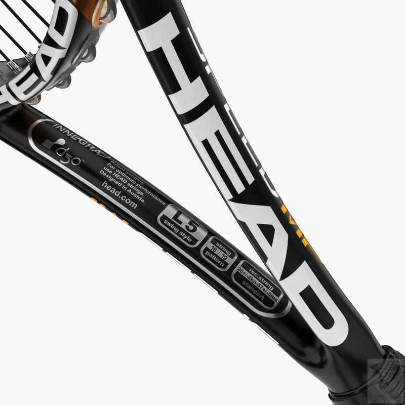 tennis racket head speed 3d model