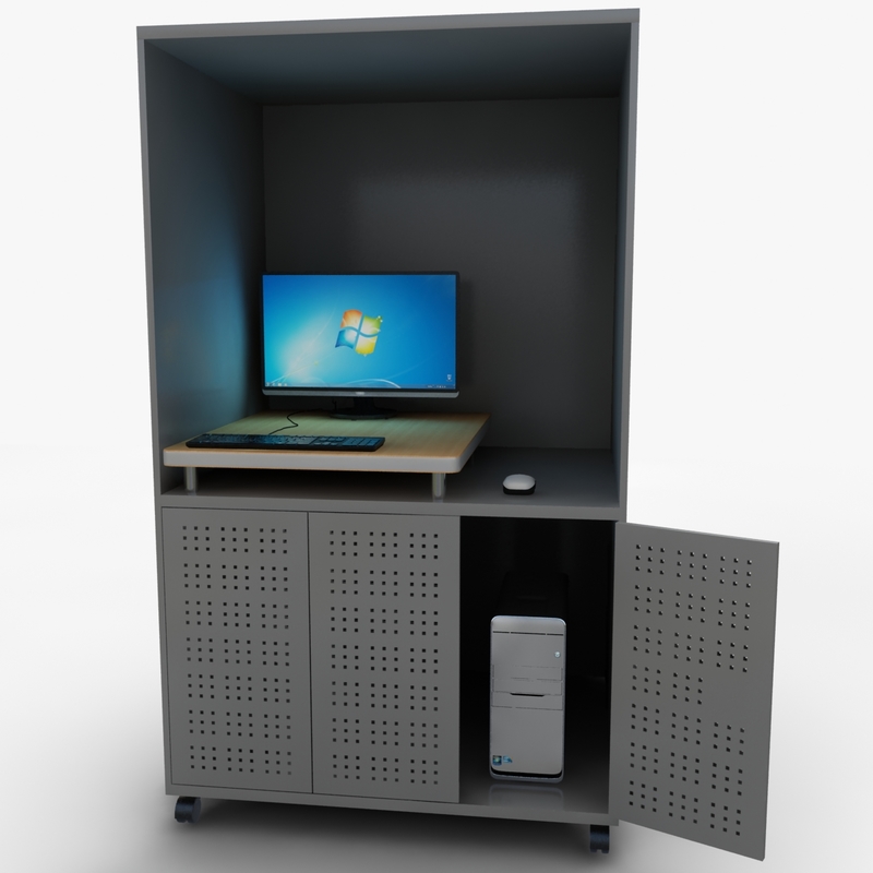 3d model computer rack