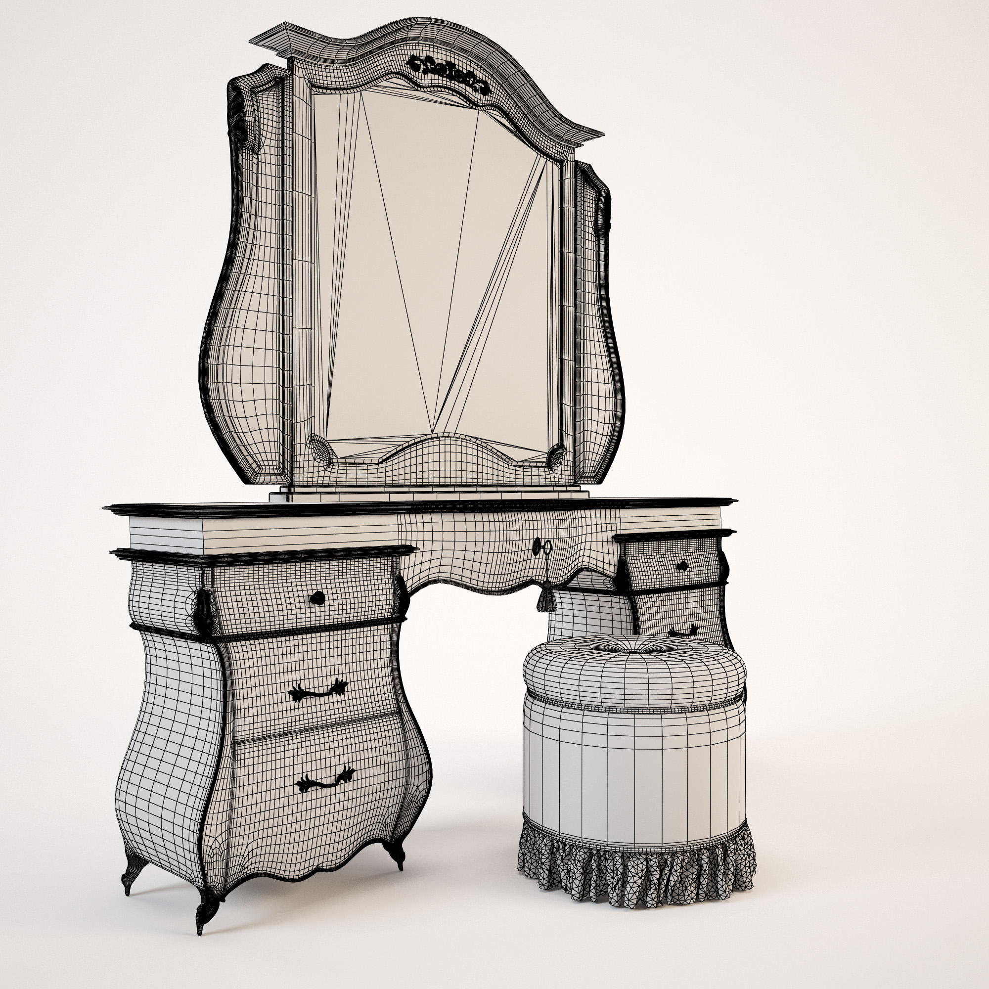 3d model dressing table