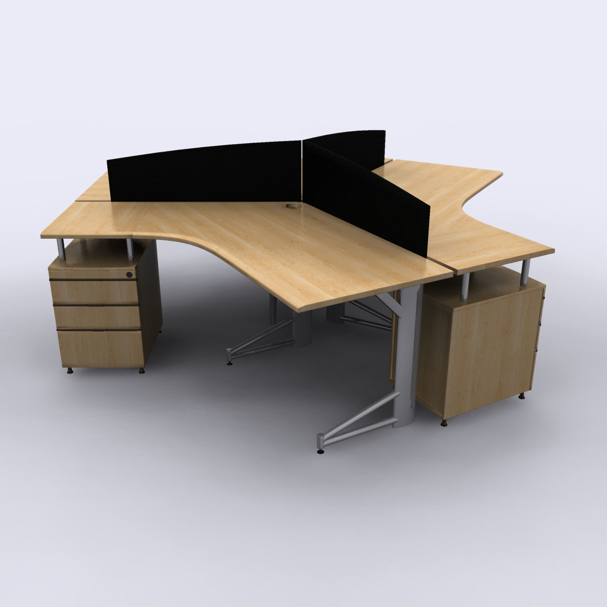 3d model office desk