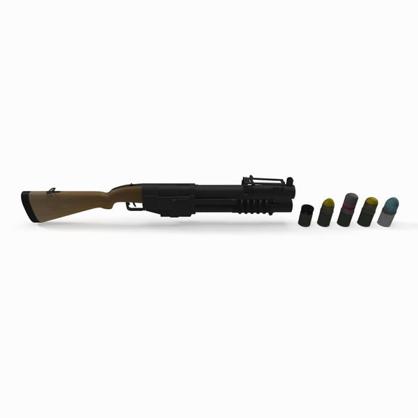grenade launcher ex-41 ammo 3d 3ds