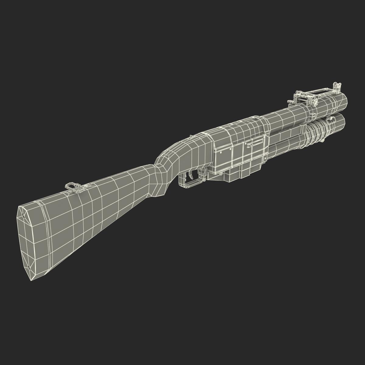 grenade launcher ex-41 ammo 3d 3ds