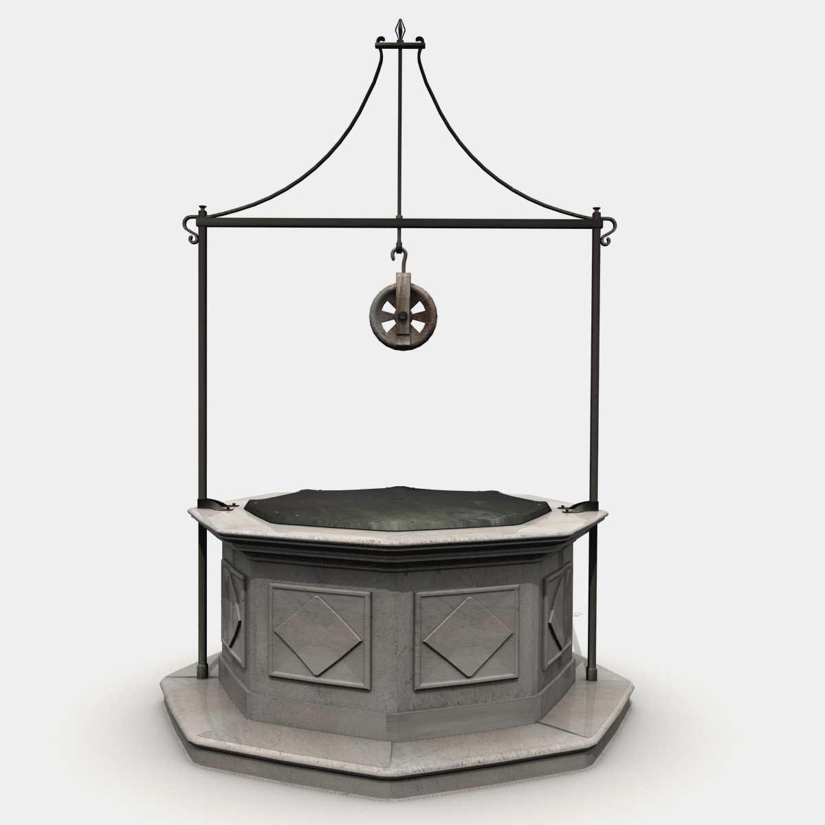 3d medieval water model