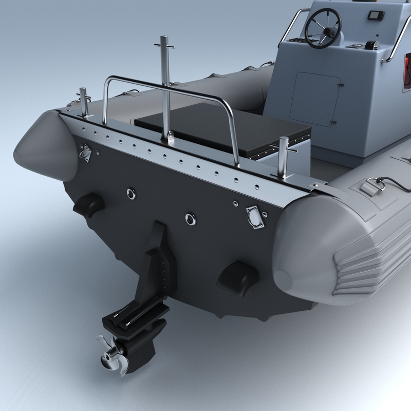 standard navy rhib 3d model
