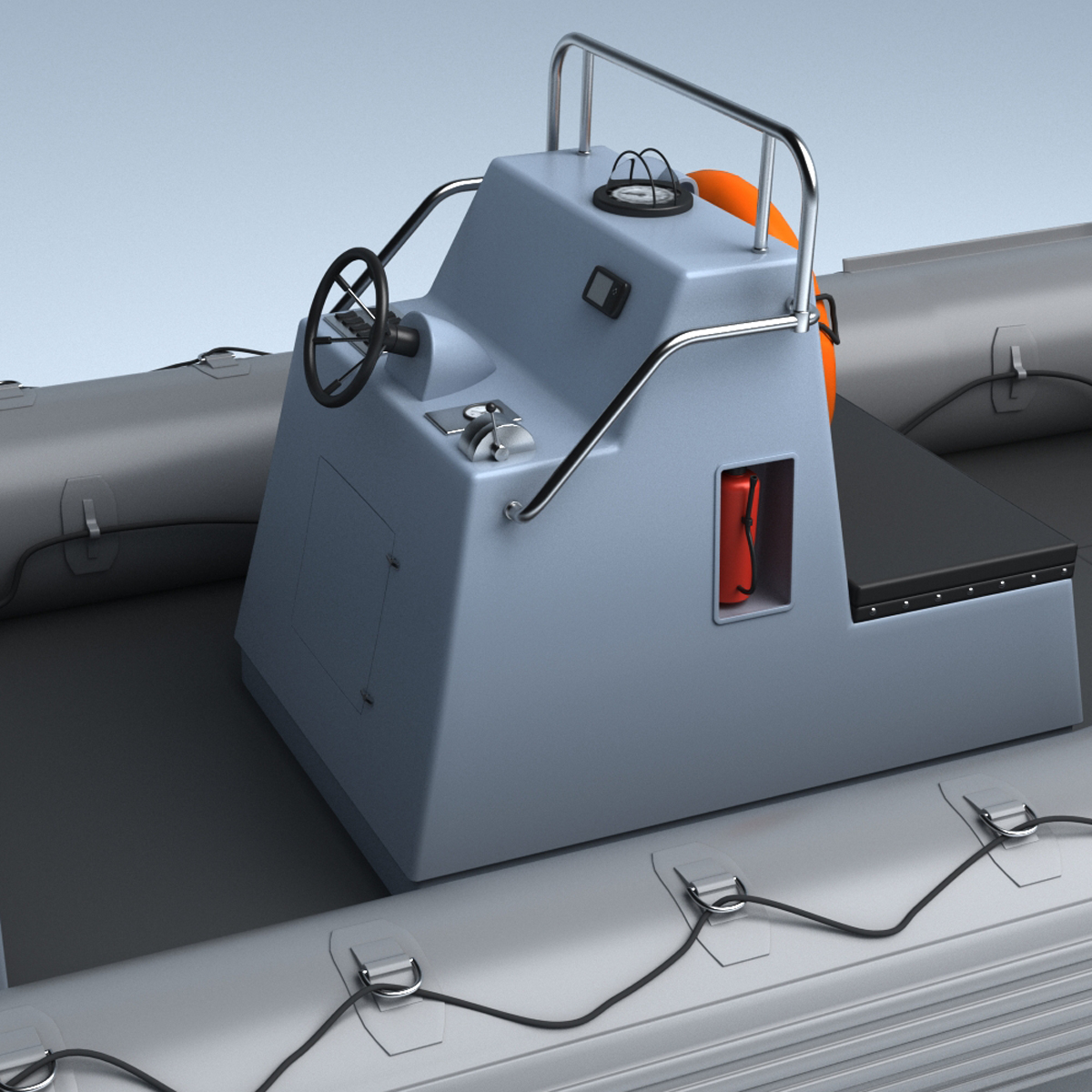 standard navy rhib 3d model