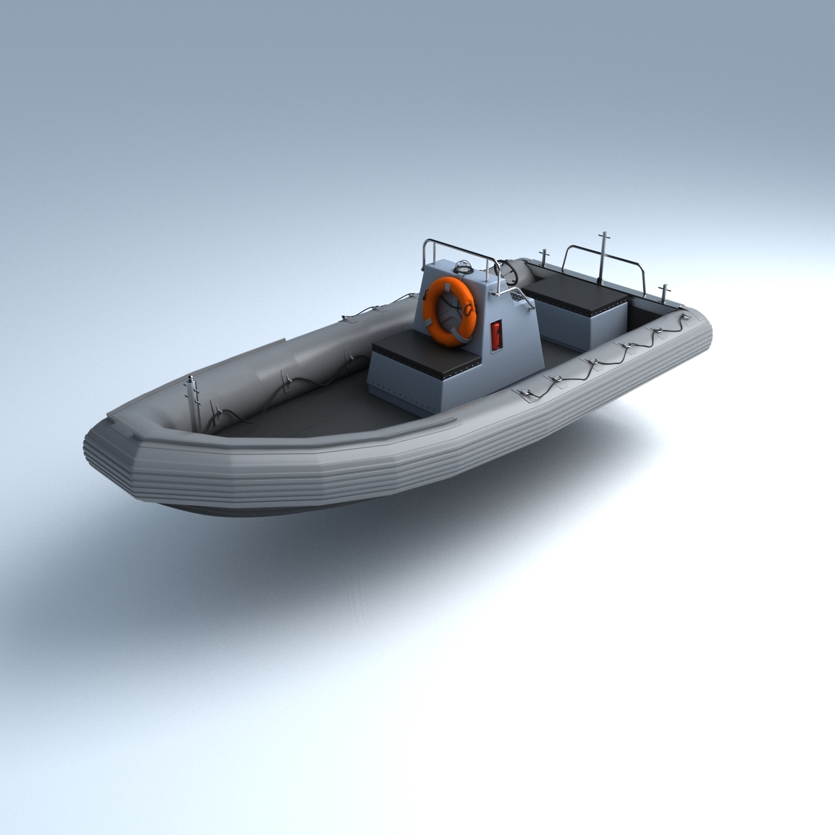 standard navy rhib 3d model