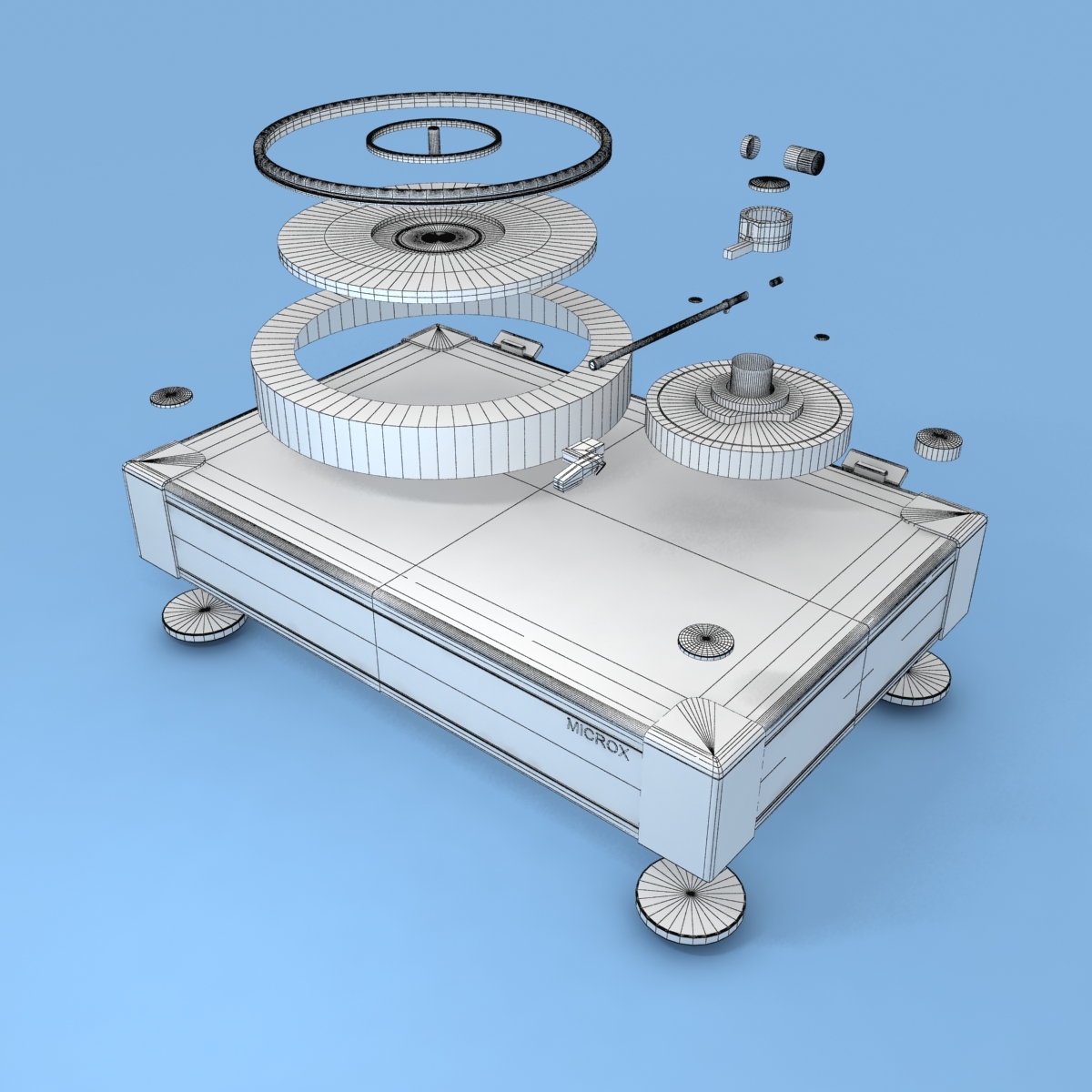 3d model of turntable