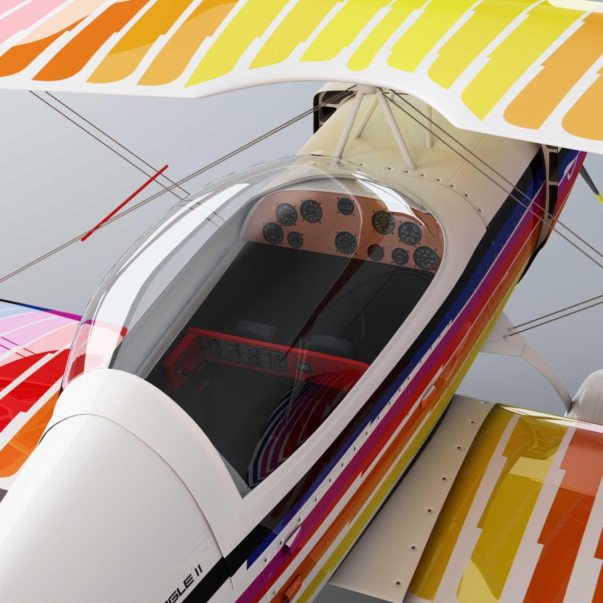 3d model of christen eagle ii