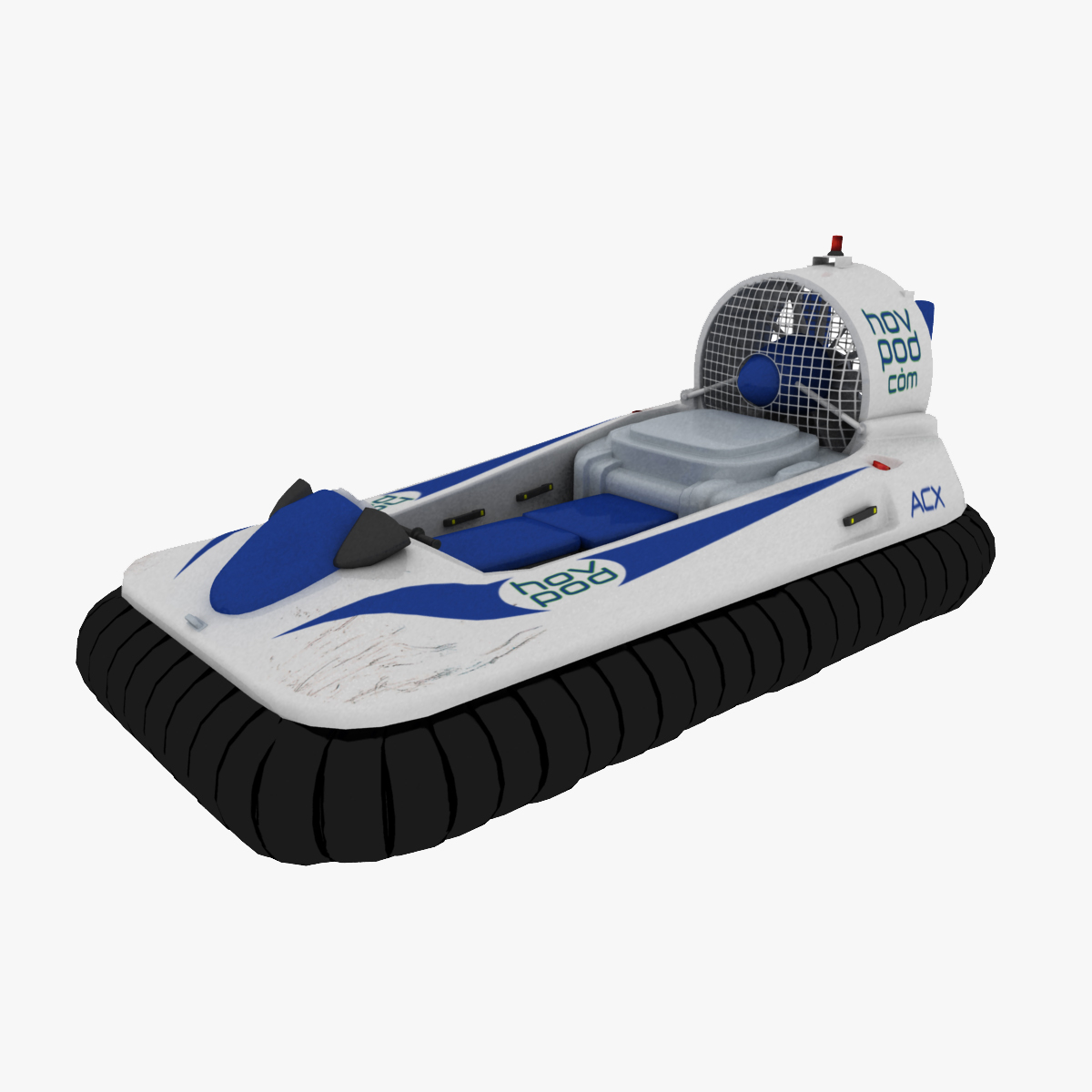 3d model hov pod hovercraft