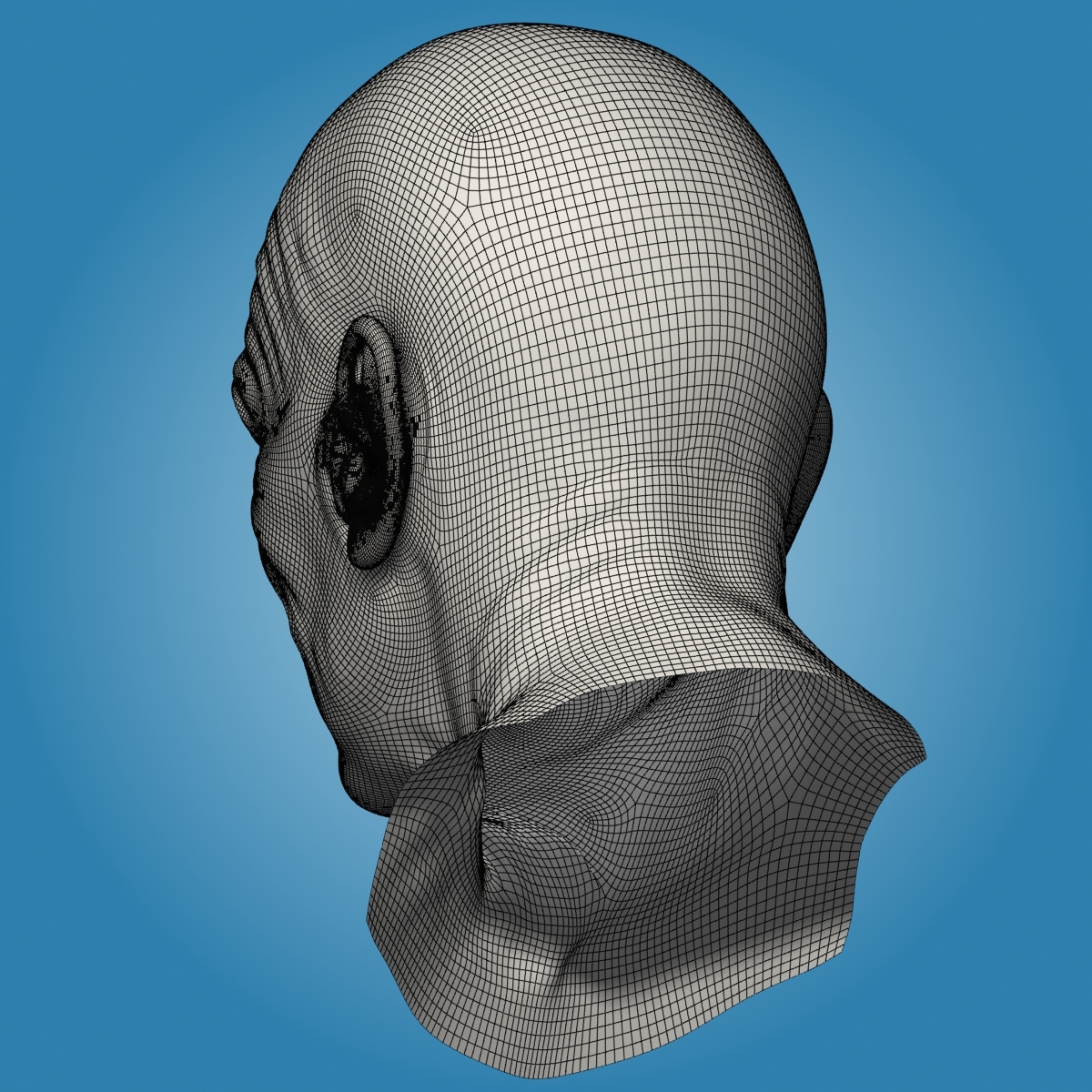 resolution head 3d model