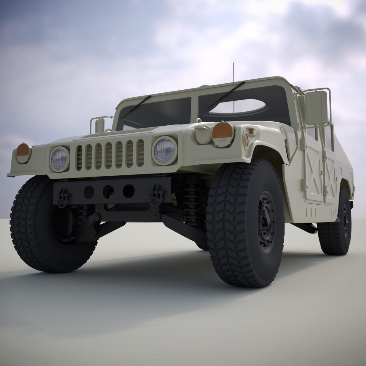 humvee transport 3d model