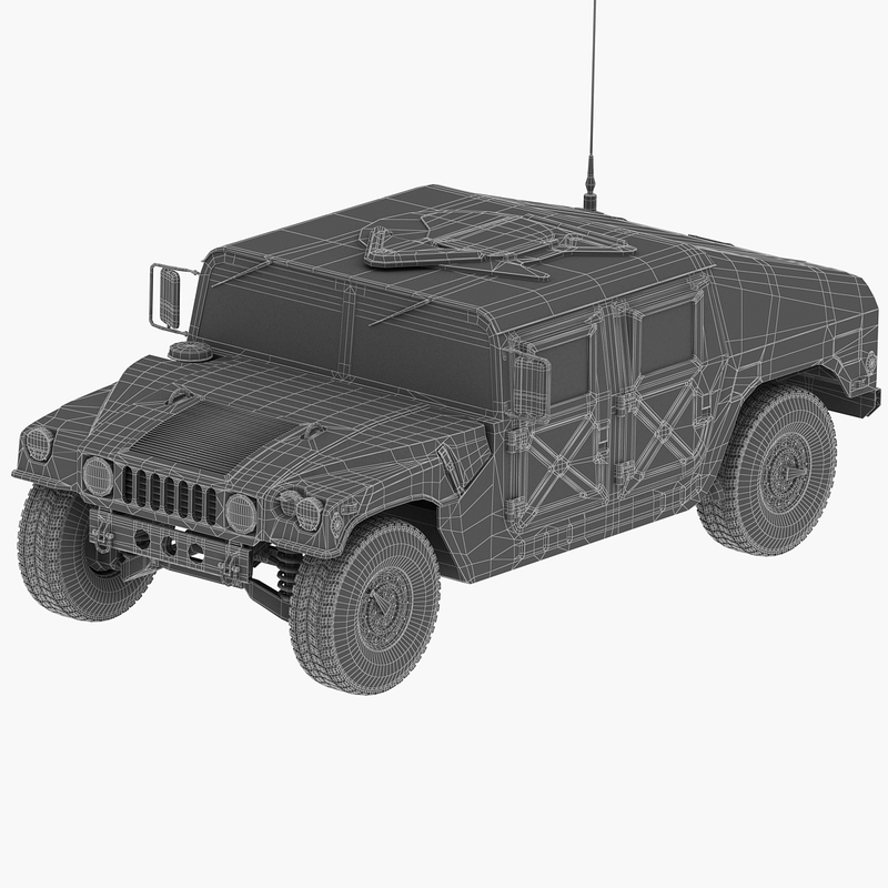humvee transport 3d model