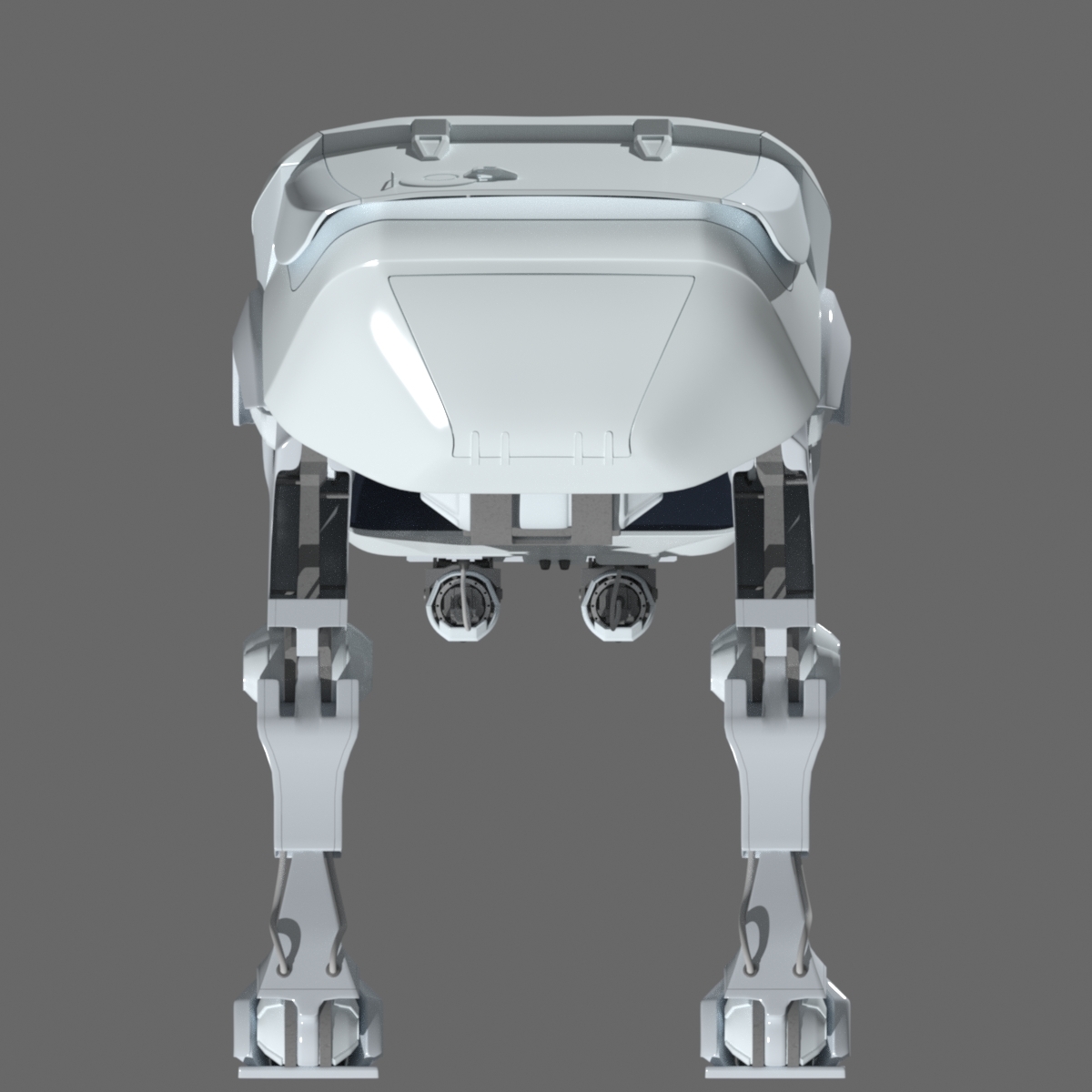 sci-fi combat walker 3d model