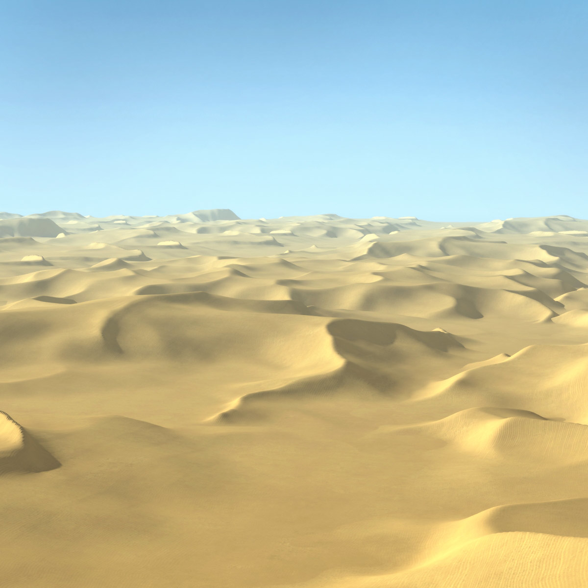 3d sahara desert scene terrain landscape model