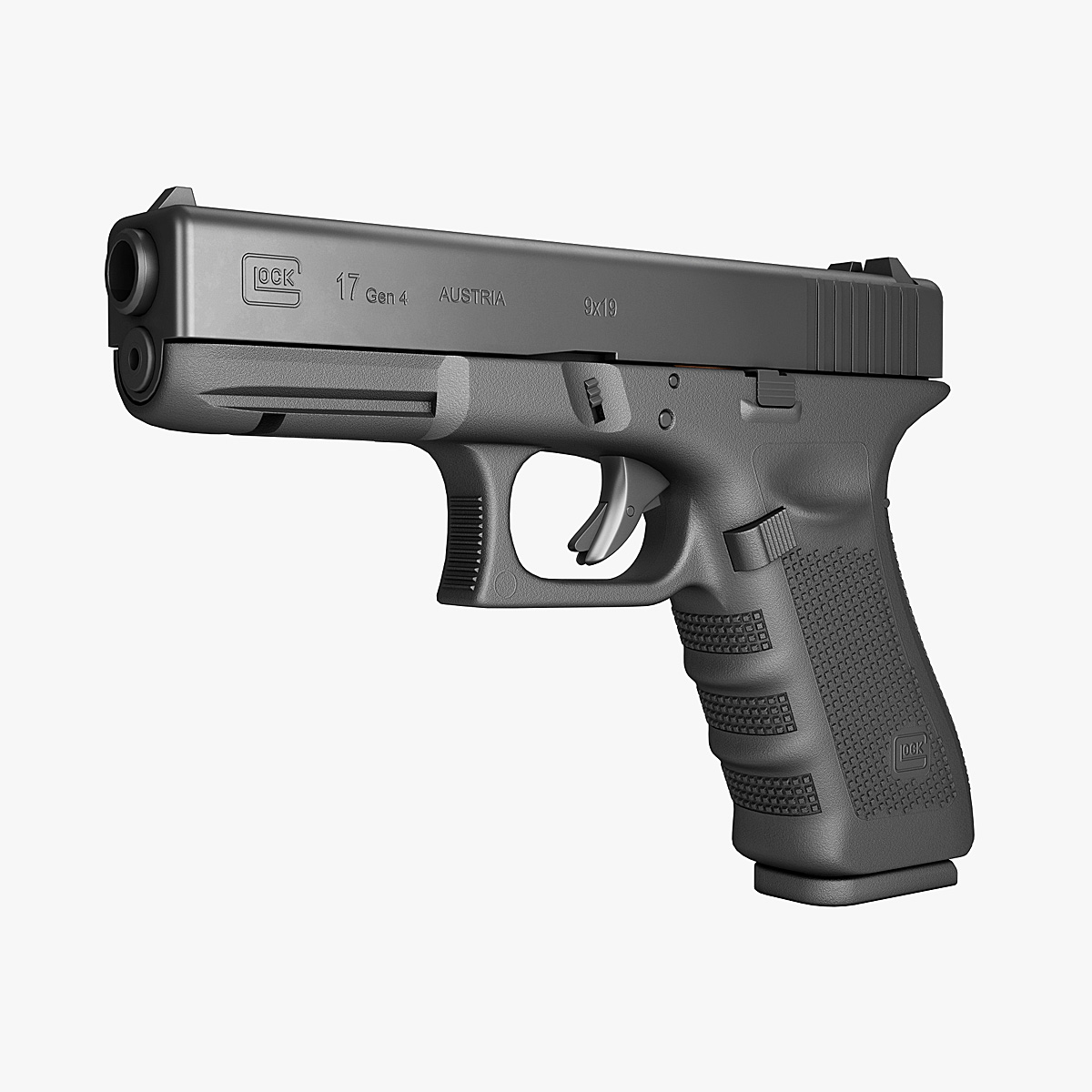 3ds max glock 17 9mm pistol