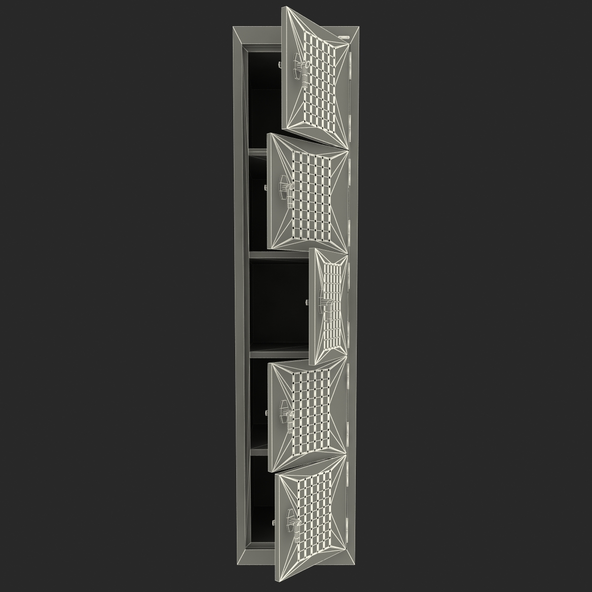 3d locker modelled