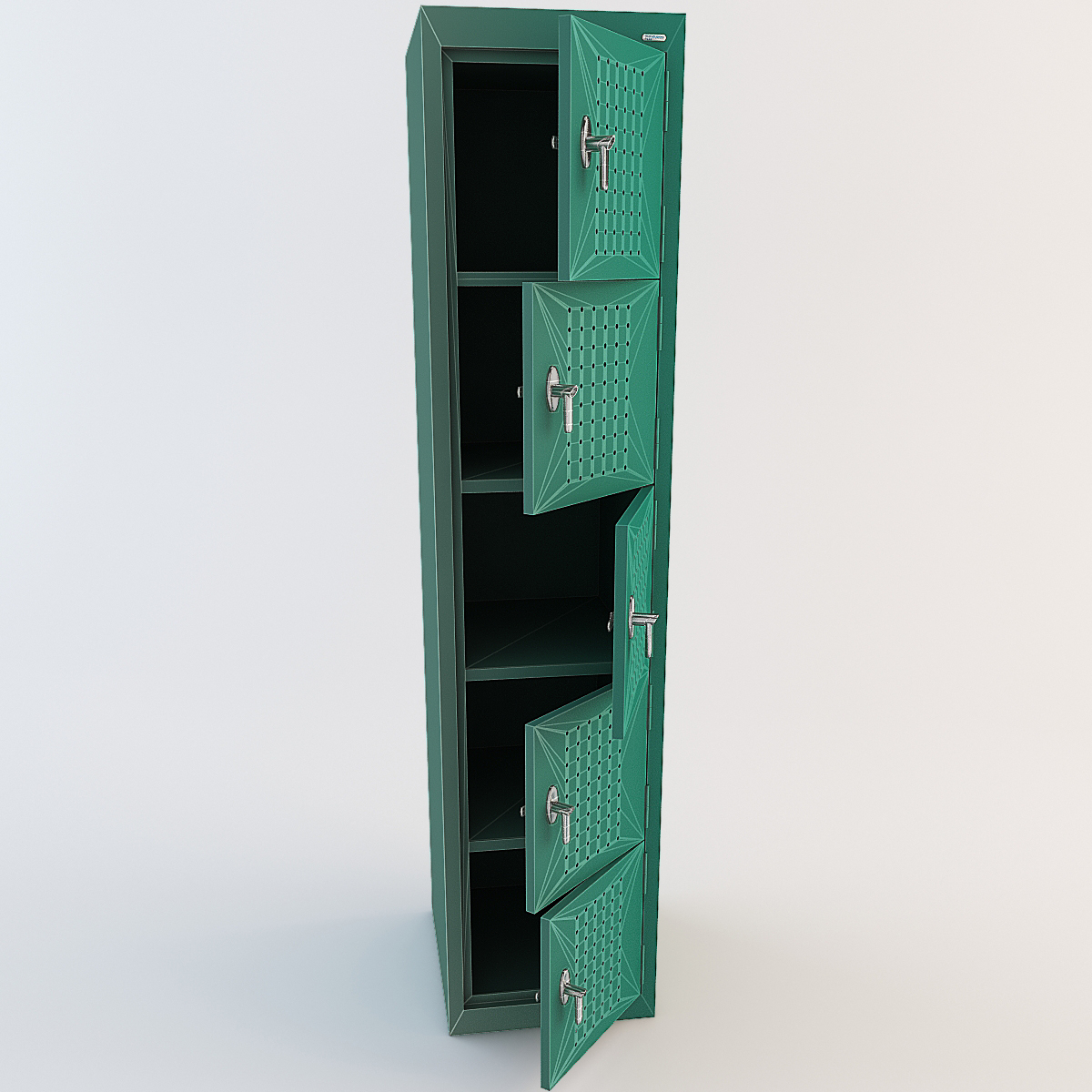 3d locker modelled