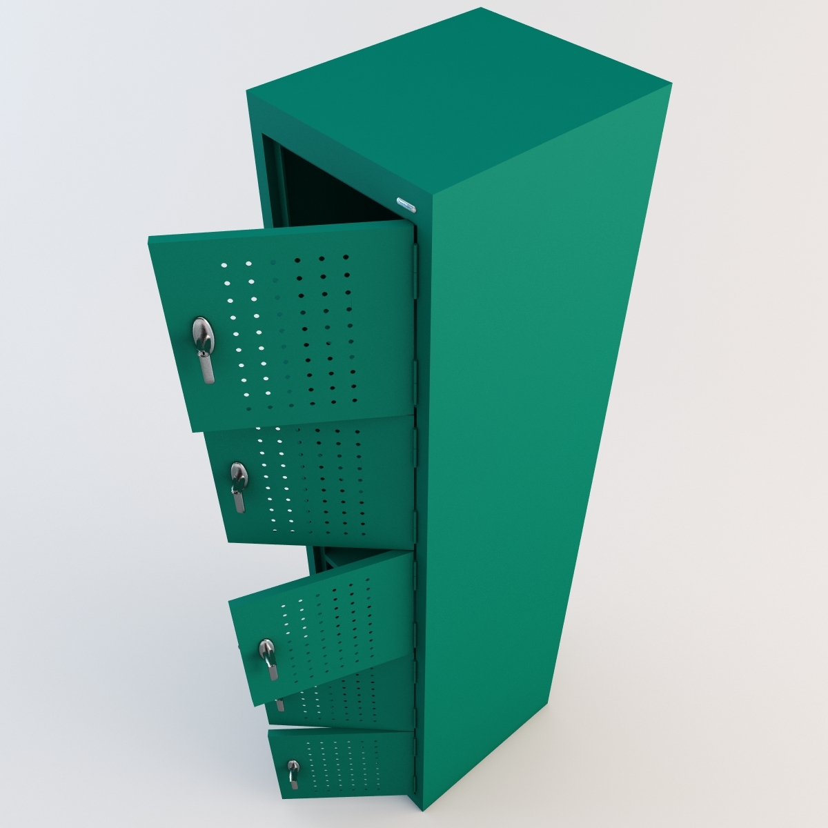 3d locker modelled