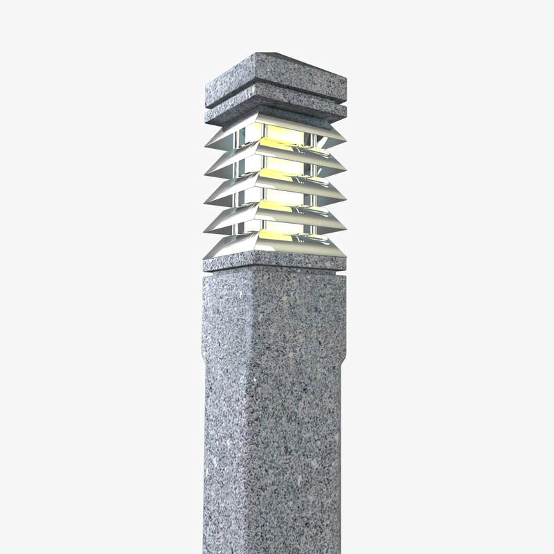 outdoor light 3d obj