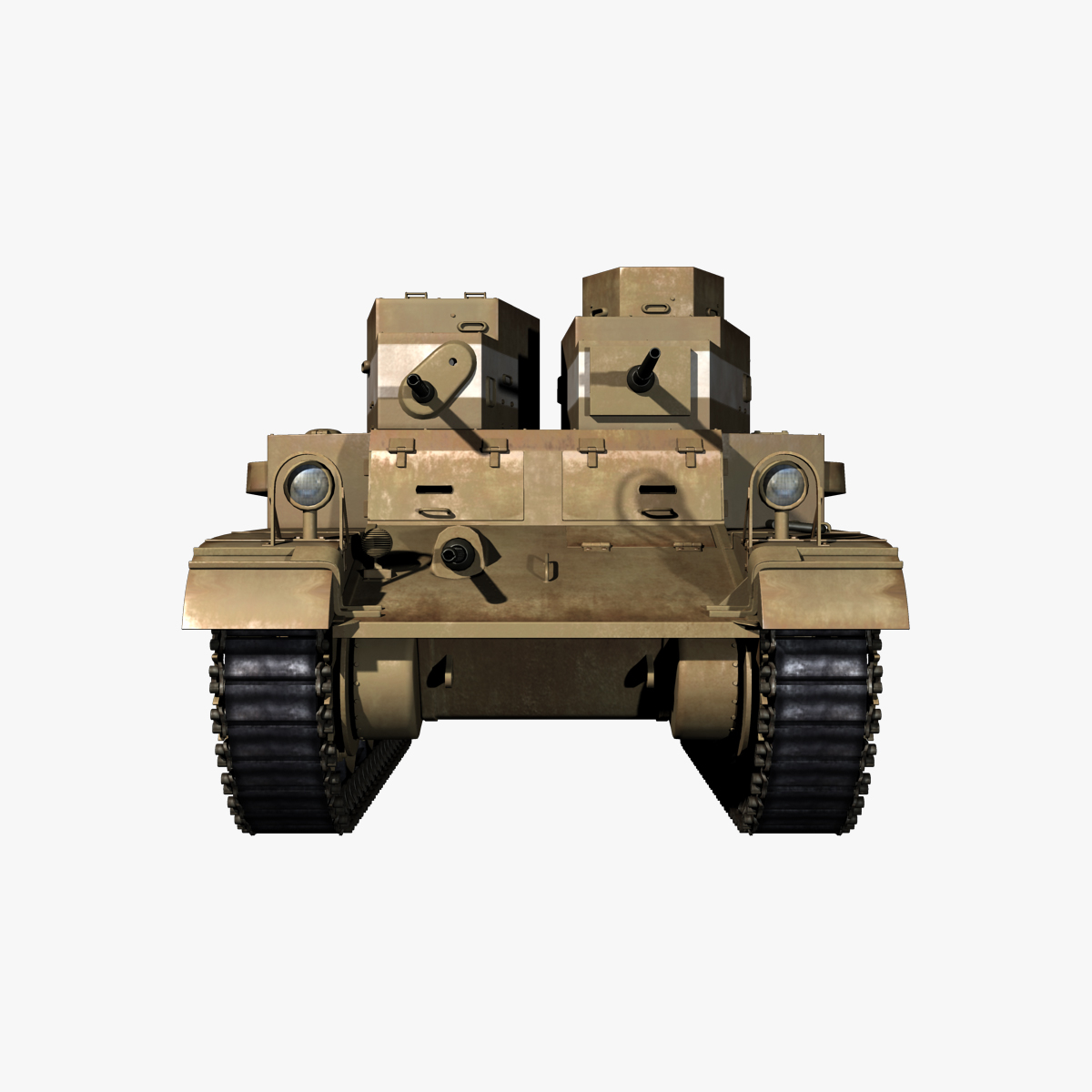 united states wwii m2a2 3d obj