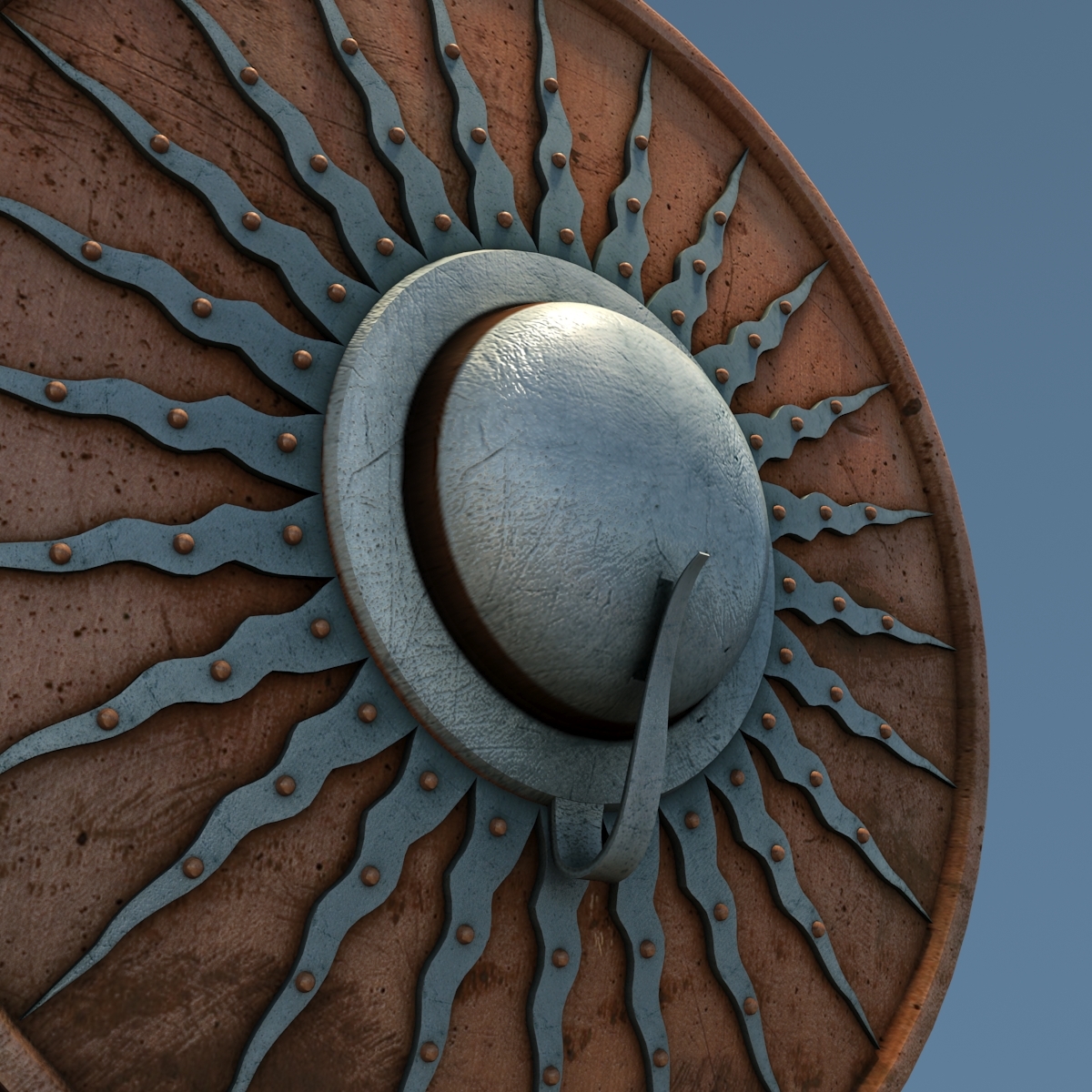 3ds max medieval buckler shield