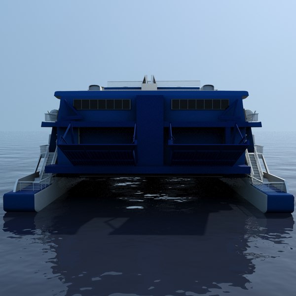 speed catamaran 3d model