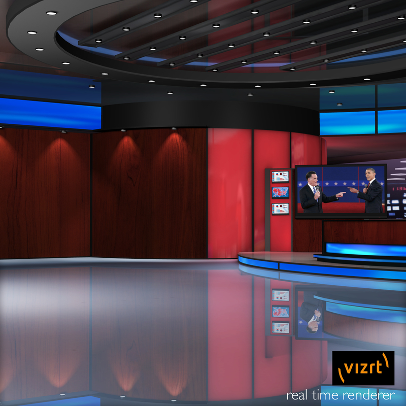 3ds max virtual set elections news studio