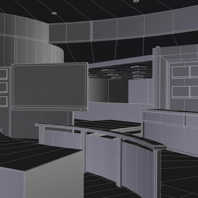 3ds max virtual set elections news studio