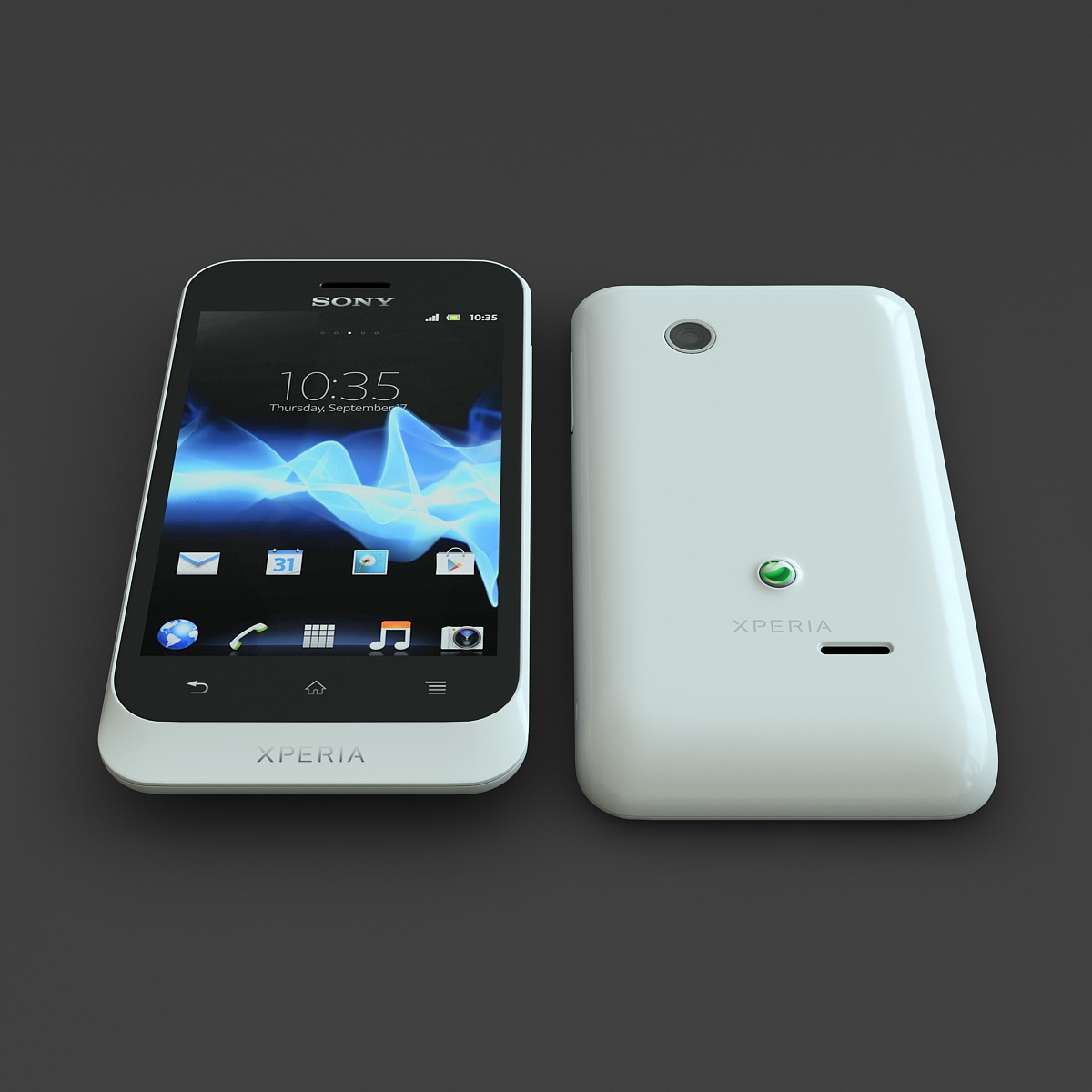 3ds white sony xperia tipo