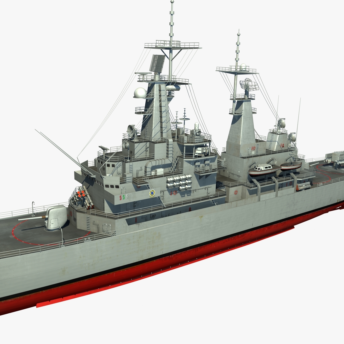 3d uss virginia cgn-38 model