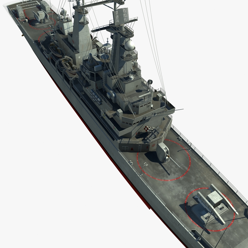 3d uss virginia cgn-38 model