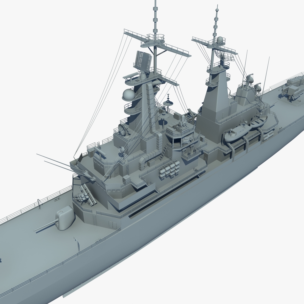 3d uss virginia cgn-38 model