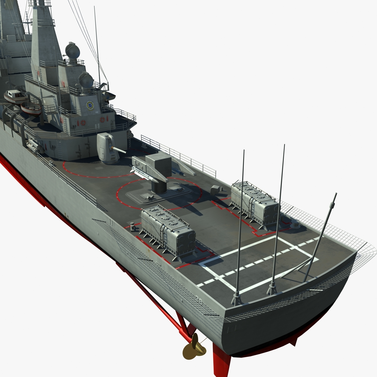 3d uss virginia cgn-38 model