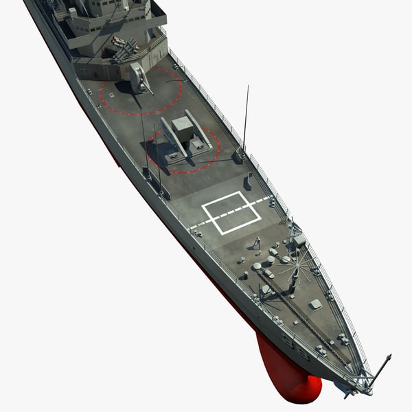 3d uss virginia cgn-38 model
