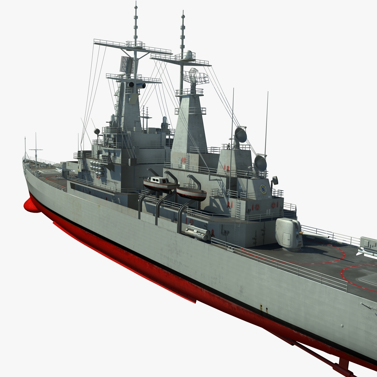 3d uss virginia cgn-38 model