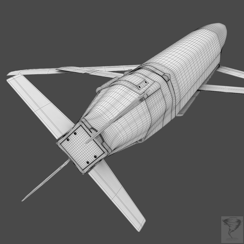 3d model gbu-39b small diameter bomb