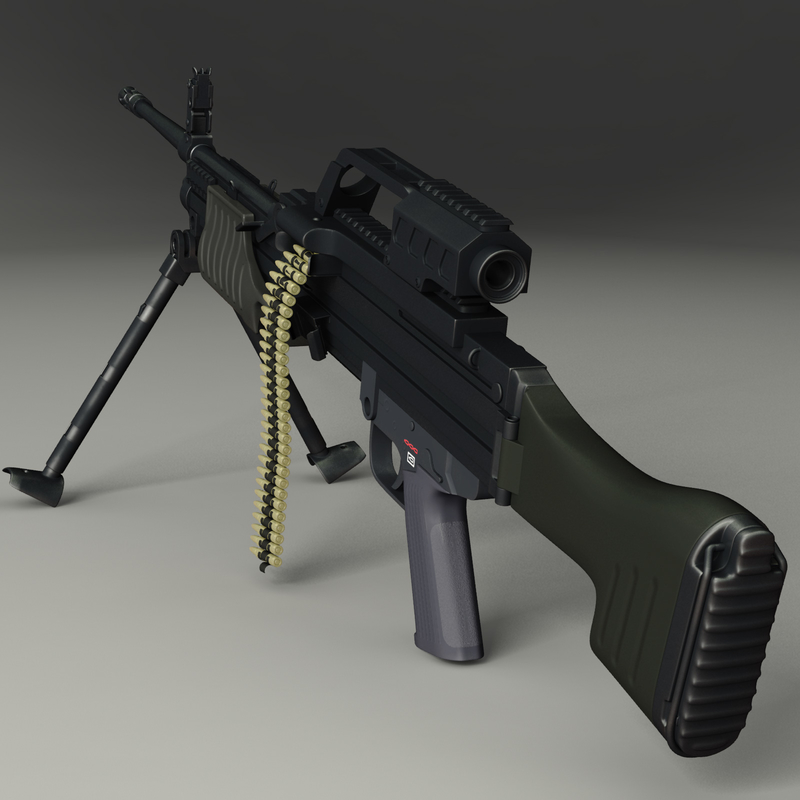 Modello 3D Heckler & Koch MG4 - TurboSquid 708367