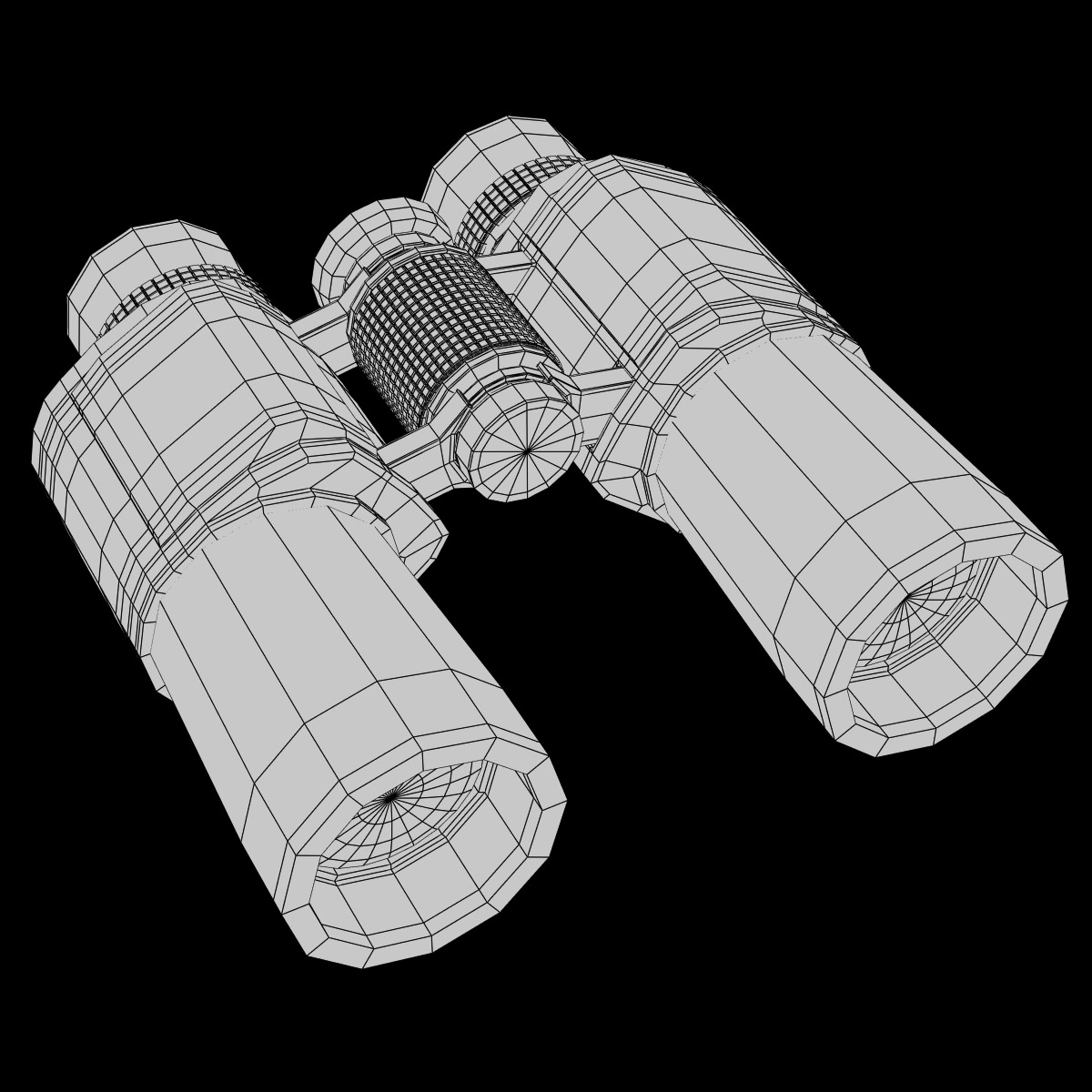 binoculars noculars 3d obj