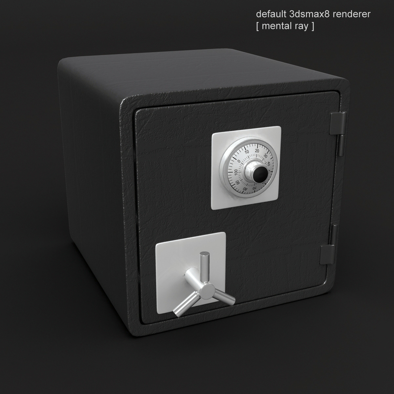 3d safe combination lock model