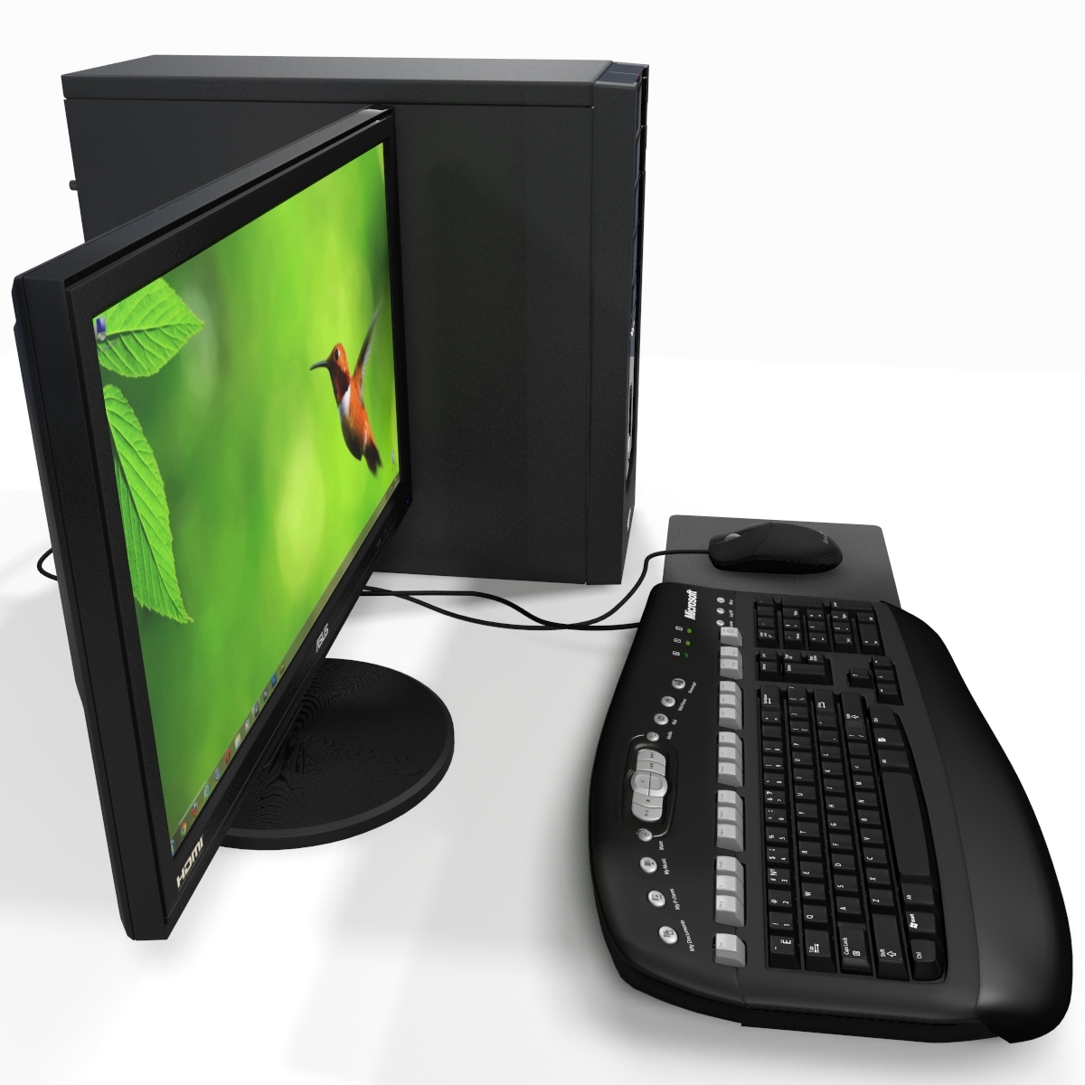 3d model personal computer monitor