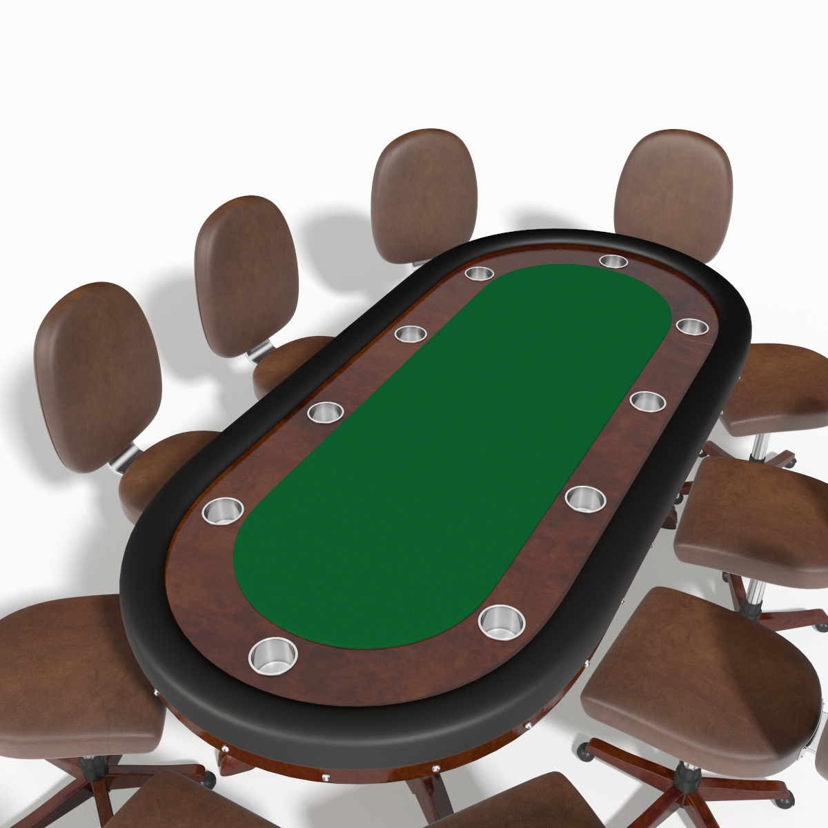 3d tournament poker table model