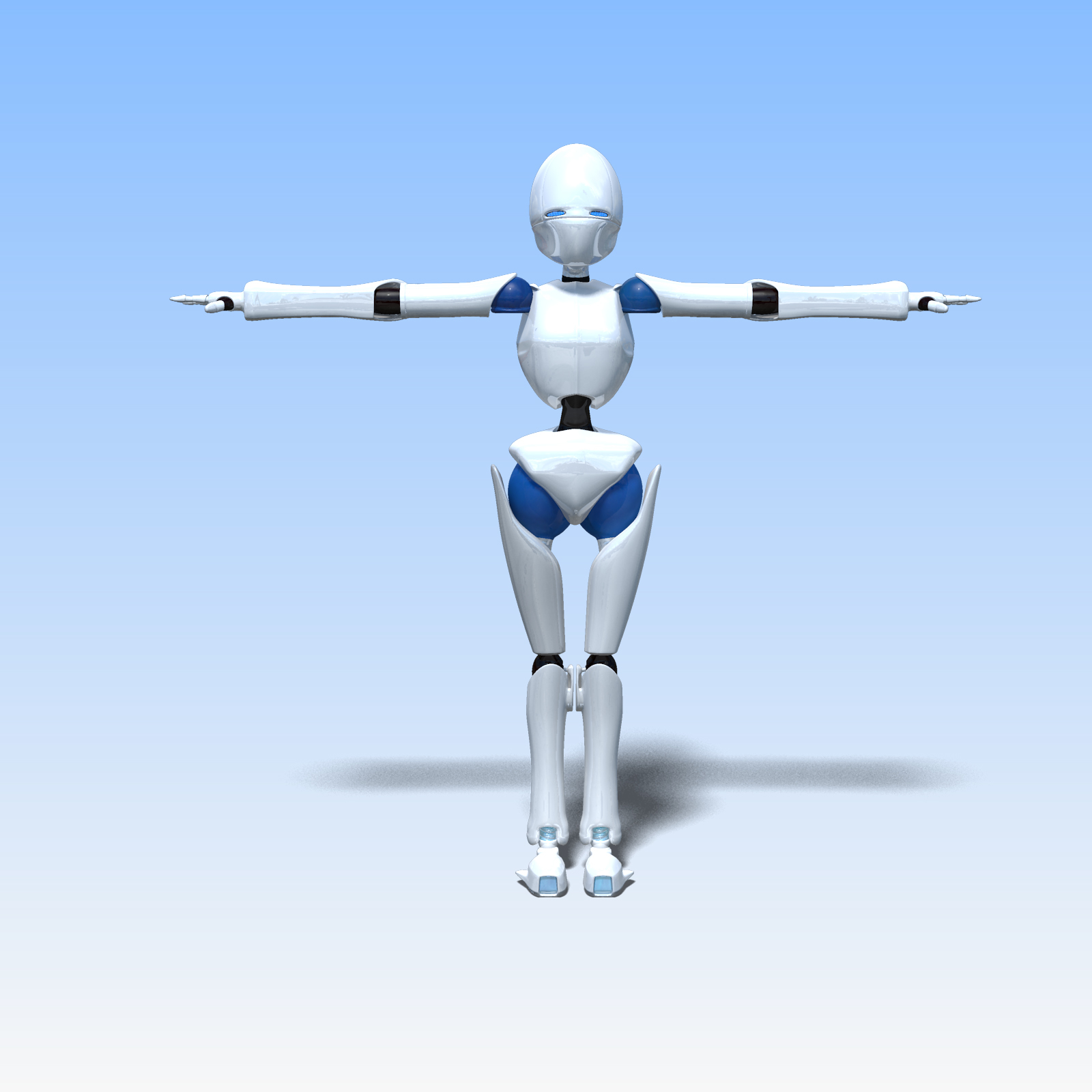 3d robotic character model