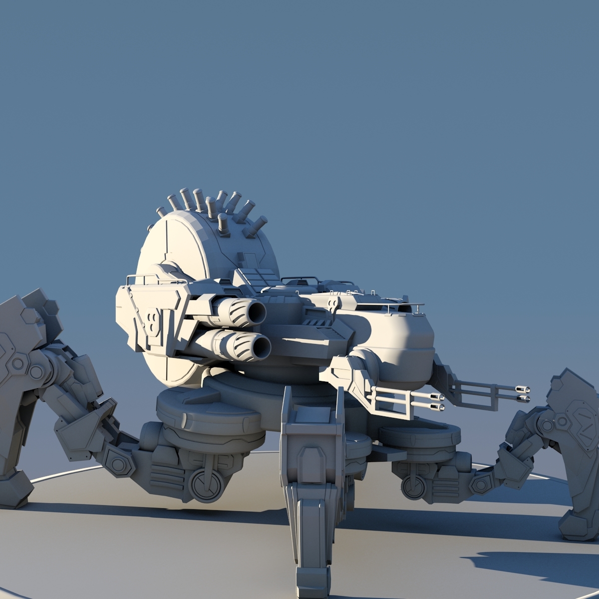 3dsmax spider tank