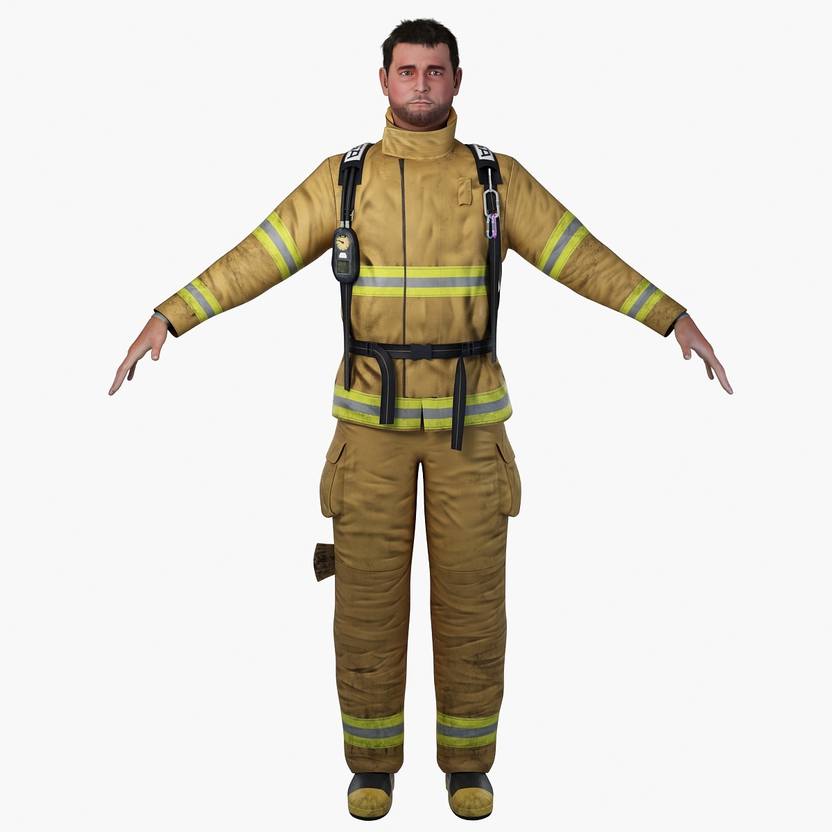 firefighter character rigging 3d max